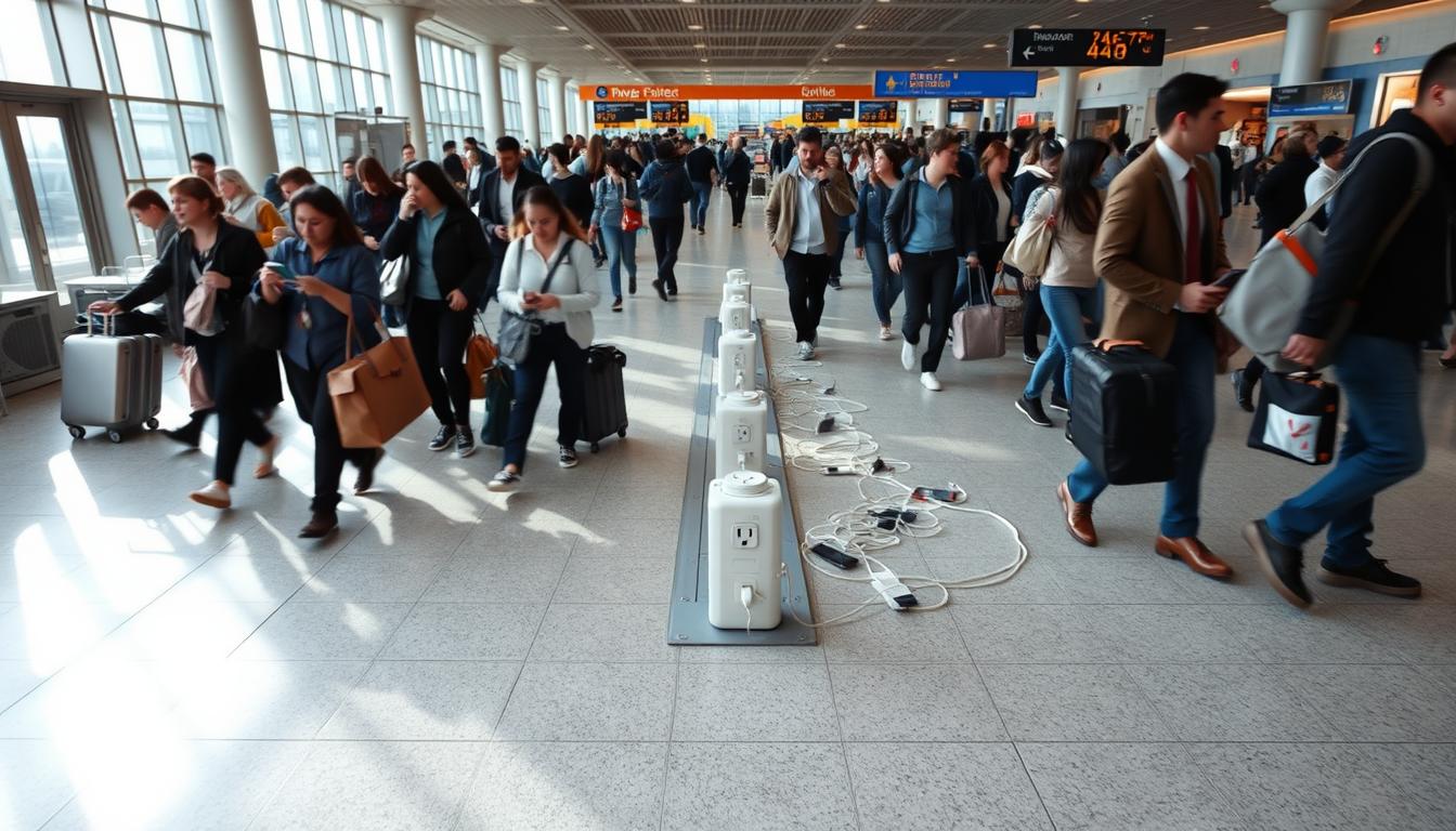 How to Find Power Outlets at Busy Airports - SSDFly.Com